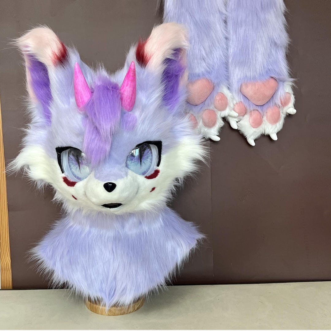 Fursuit Canine Head, Custom Dog Cat Fursuit Head for Cosplay, Furry ...
