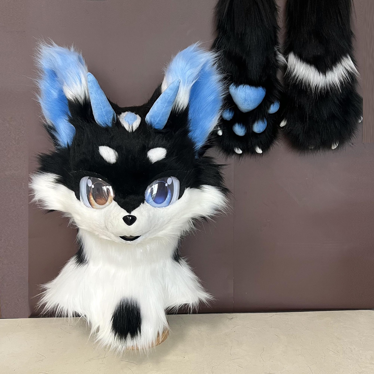 Fursuit Canine Head, Custom Dog Fursuit Head for Cosplay, Furry ...