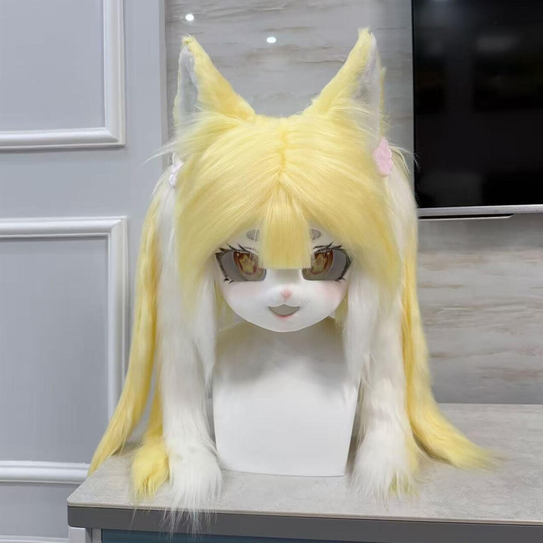 Comic Con Furry Con Cosplay,fursuit Head Realistic,custom Plush Animal ...