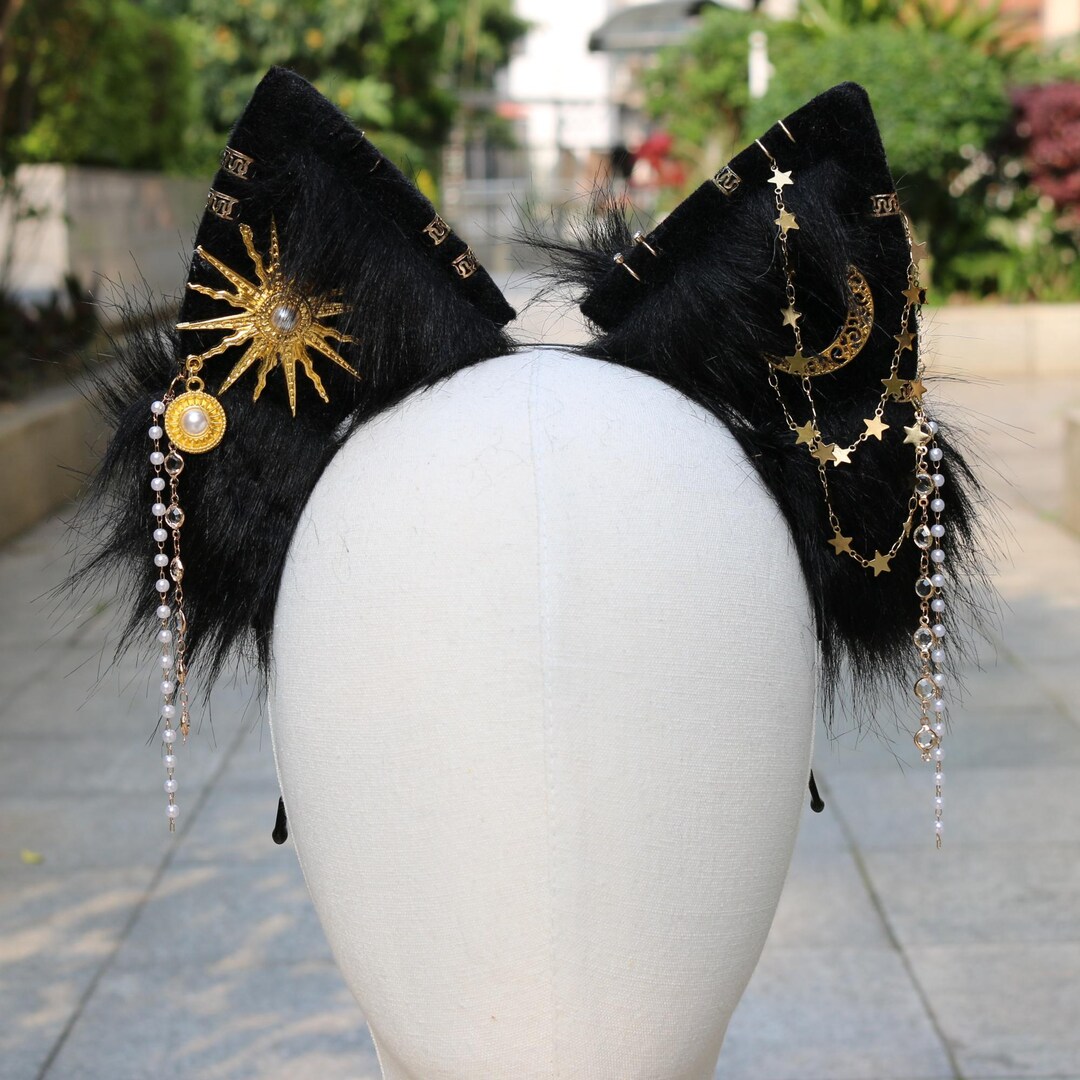 Handmade Realistic Wolf Ears,werewolf Ear,faux Fur Wolf Ear Gray,wolf ...