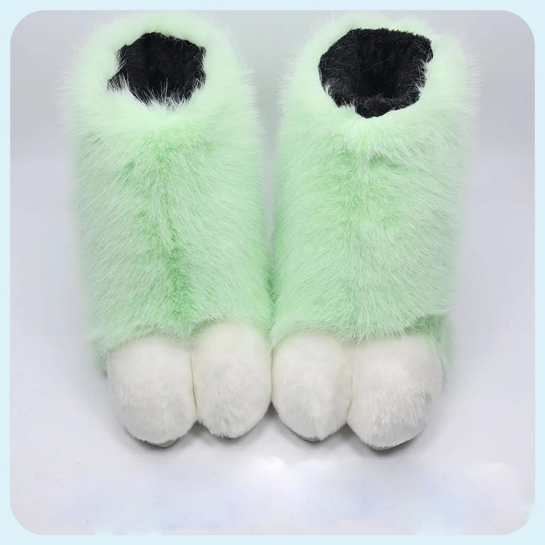 Goat Hoof Paws | Kemono Fursuit Feet for Halloween Cosplay | Plush ...