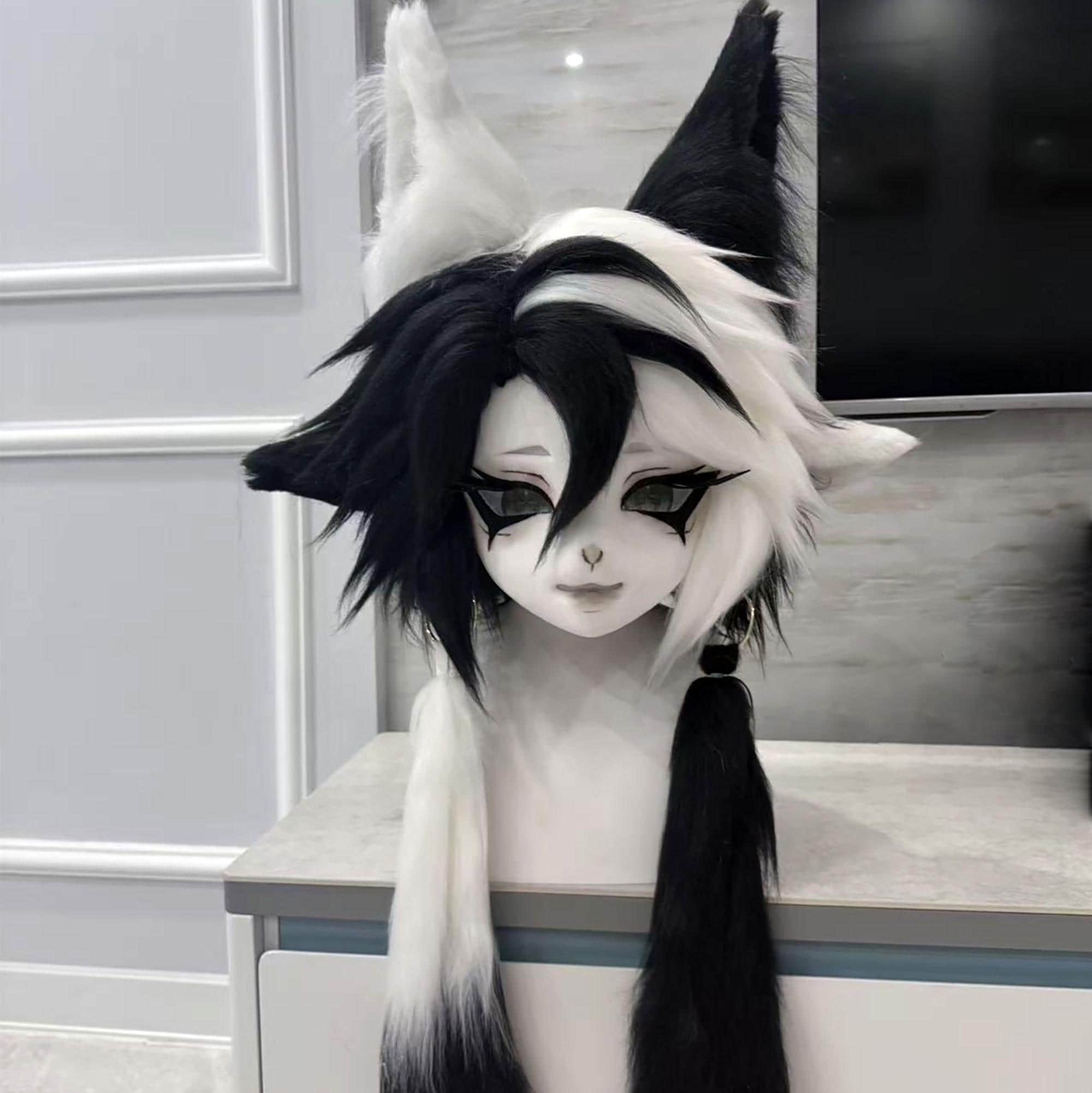 Halloween Limited Kigurumi Mask|custom Plush Animal Mask | Kig Furry ...