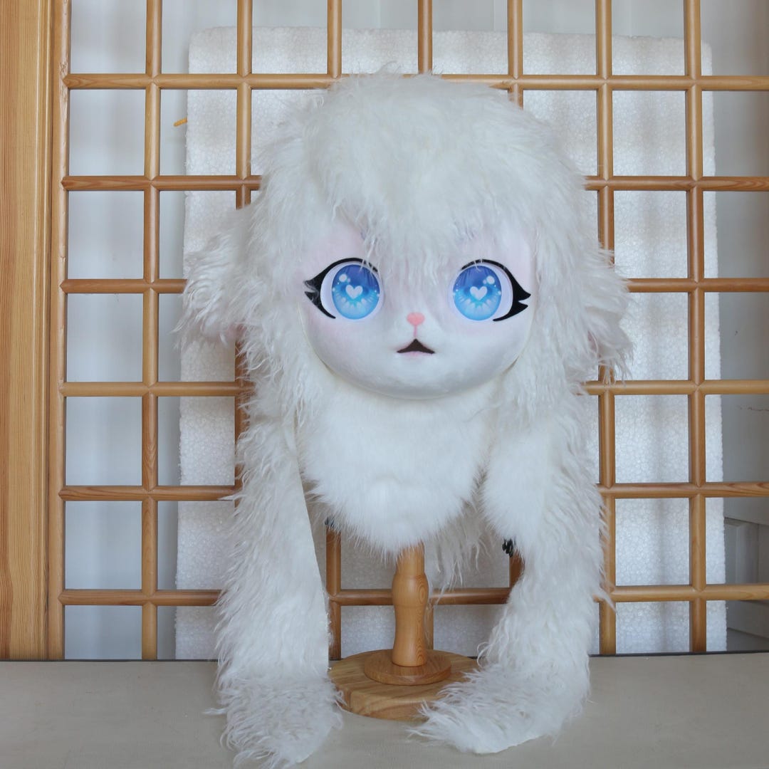 Cute Sheep Fursuit Head,paw,tail and Feet Set -handmade Kawaii Animal ...