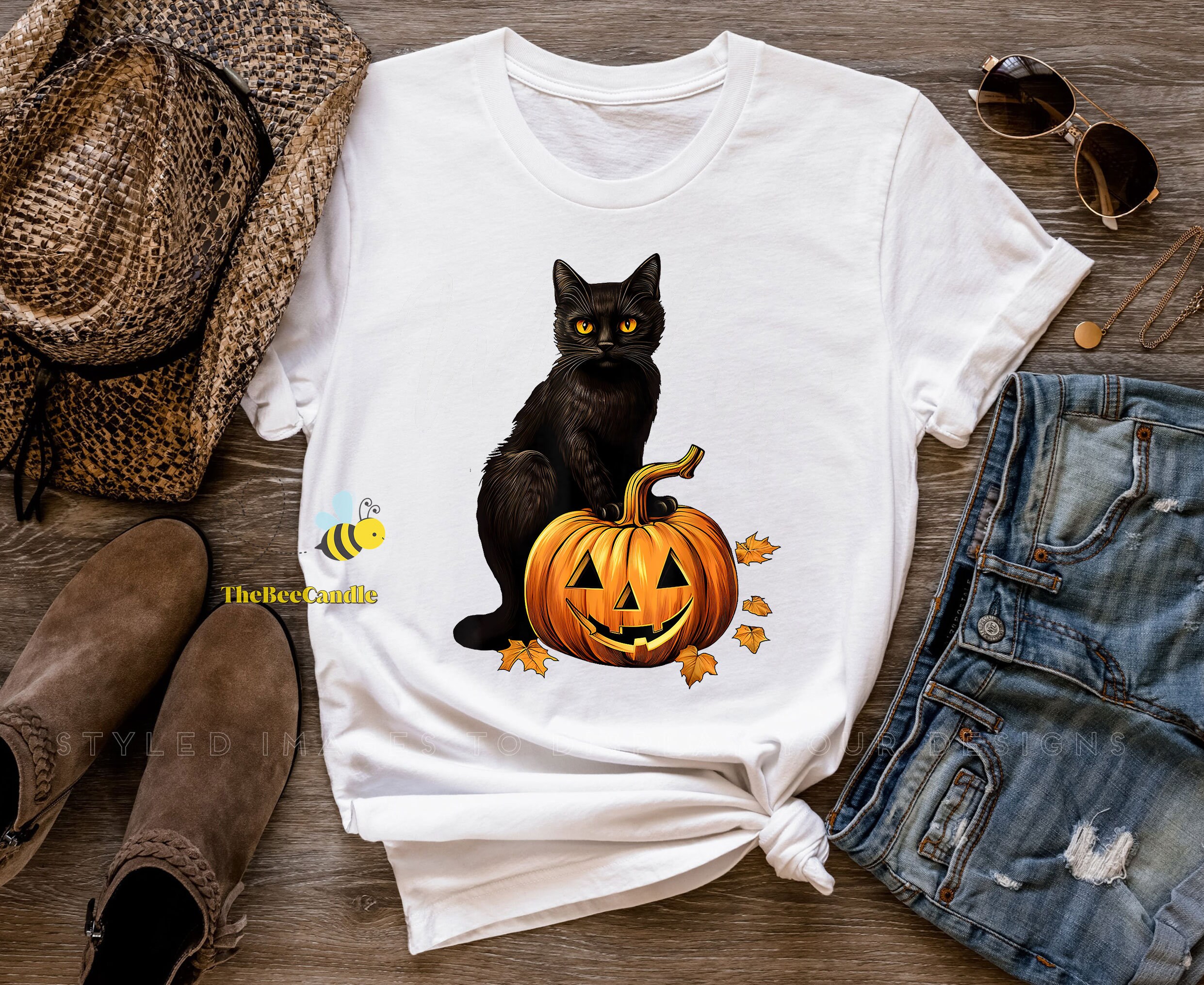Retro Black Cat Halloween Pumpkin Costume for Women Men Kids - Etsy
