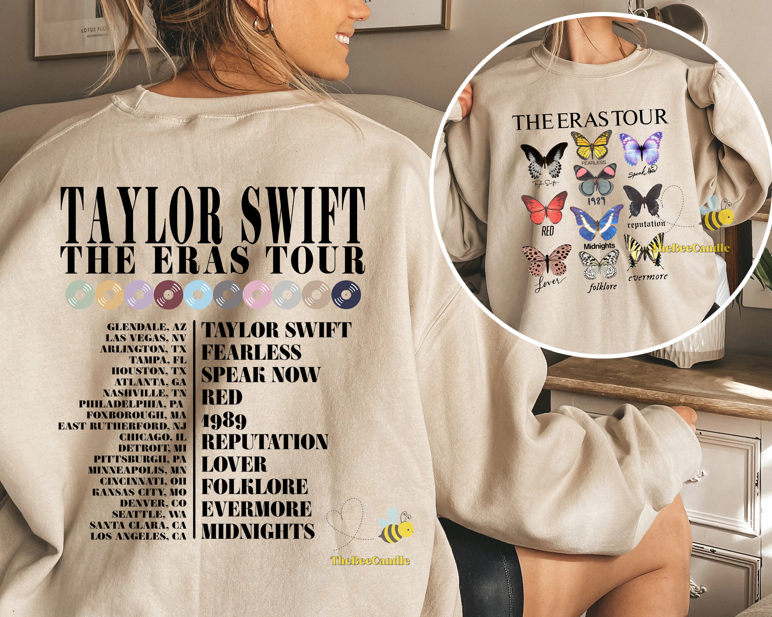 The Eras Tour Butterfly Shirt, Eras Tour Merch, Taylor Taylor Version Merch