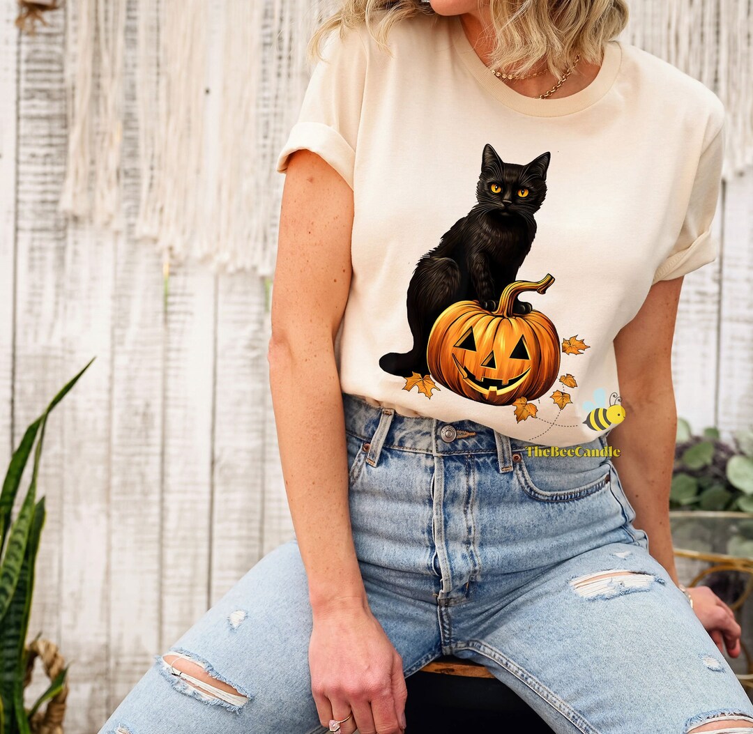 Retro Black Cat Halloween Pumpkin Costume for Women Men Kids - Etsy