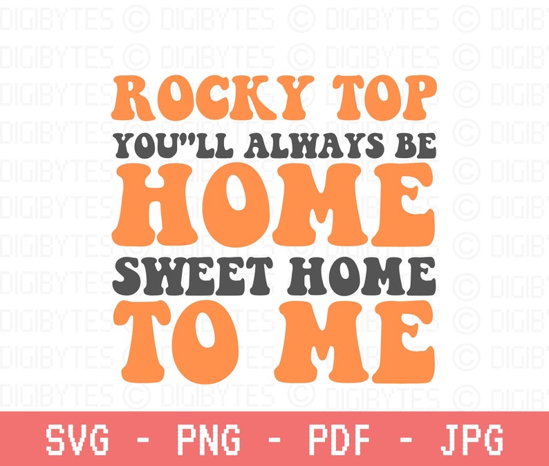 Rocky Top SVG Tennessee Football Cricut Cut File - Etsy