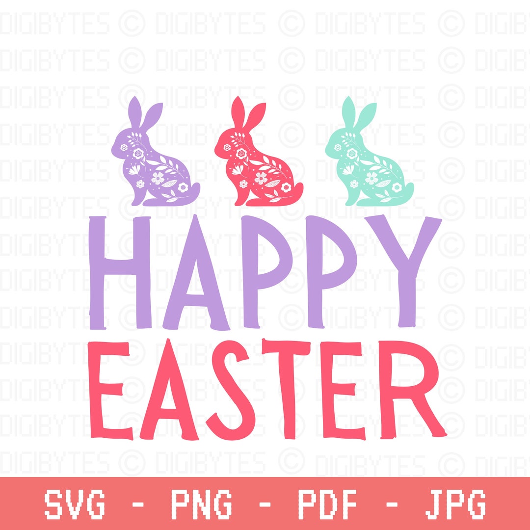 Pâques SVG Bundle, SVG de Pâques, Joyeuses Pâques SVG, svg de lapin de ...