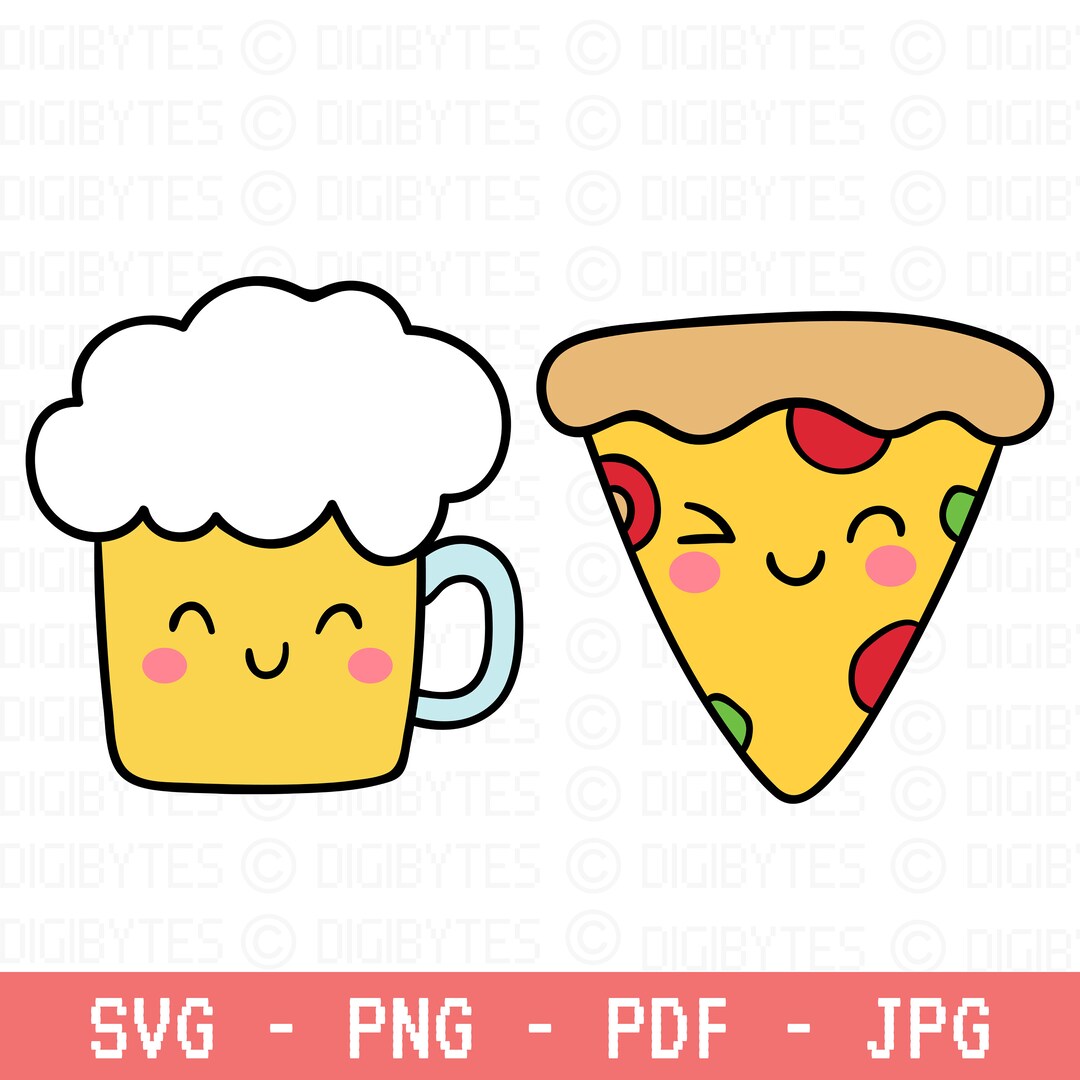 Perfect Match Kawaii Clipart Set Cute Food Clip Art Friendship - Etsy ...
