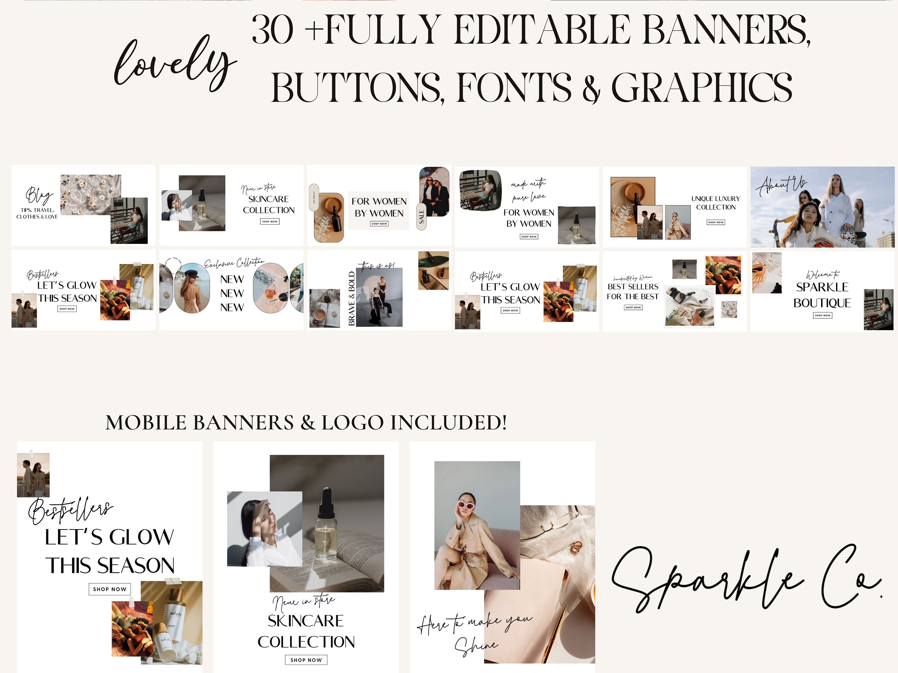 Easy Shopify Theme Template, Minimal Website Shopify Design Boutique ...