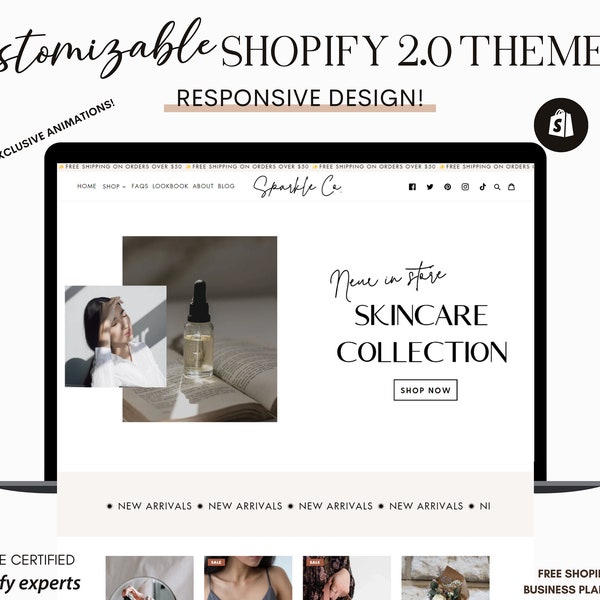 Shopify Website Templates - Etsy
