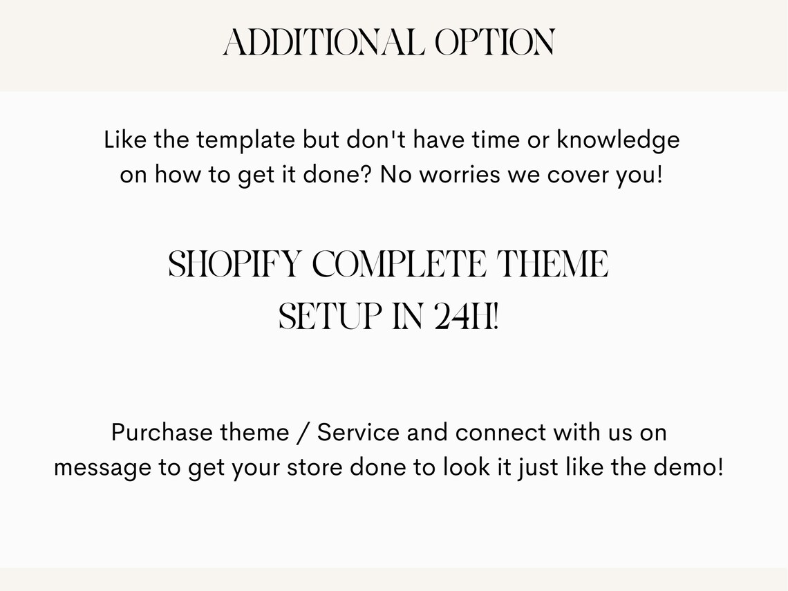 Easy Shopify Theme Template Minimal Website Shopify Design - Etsy