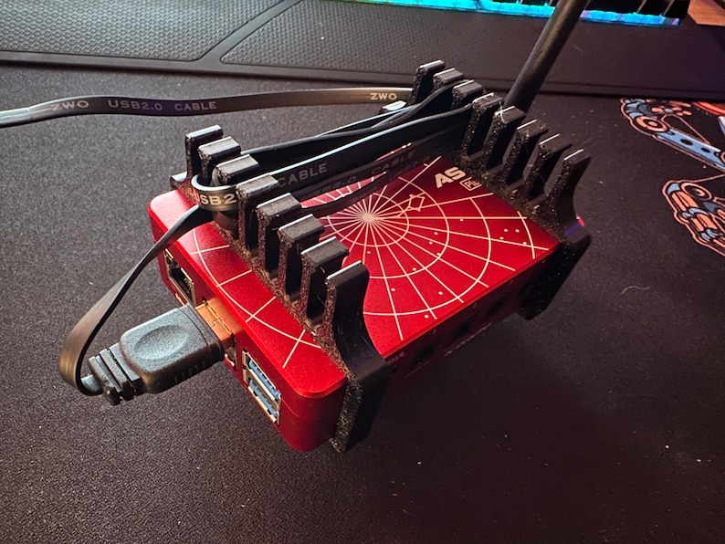 ZWO ASI Air Plus Cable Tidy - Black & Red - Etsy