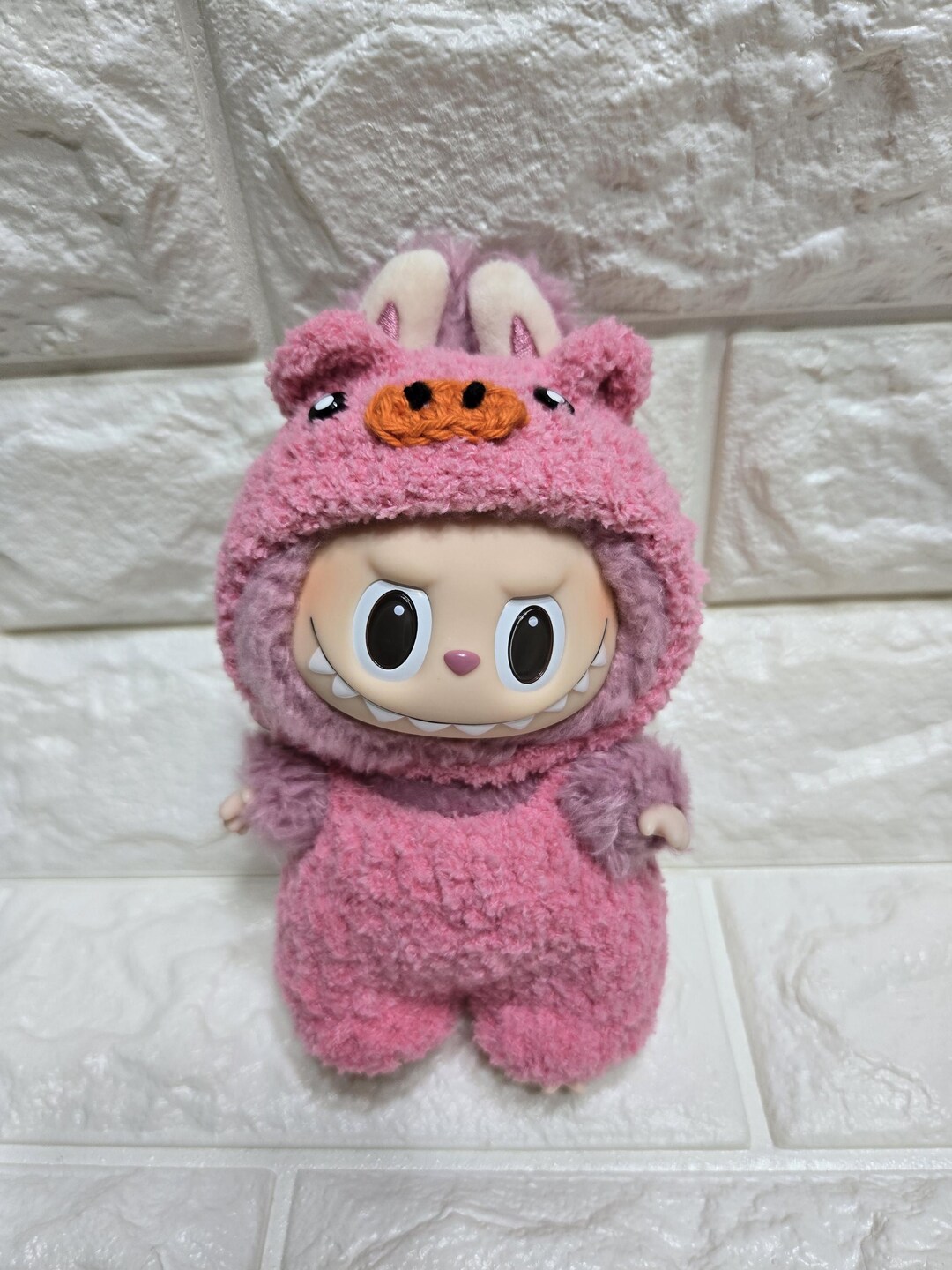 Clothes: Crochet Pig Suit for Labubu(standing) - Etsy