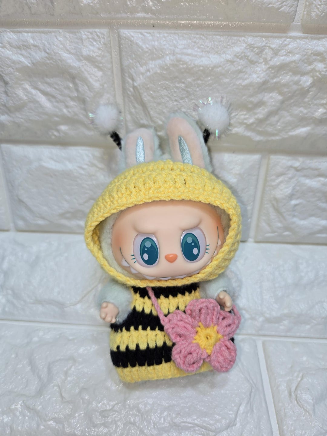 Clothes: Bee Costume for Labubu sitting Type - Etsy