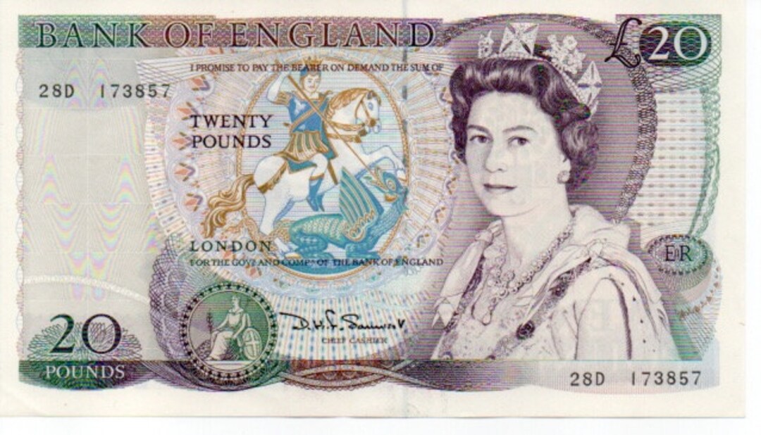 Twenty Pounds 28D 173857 Somerset UNC Be208c - H982 - Etsy