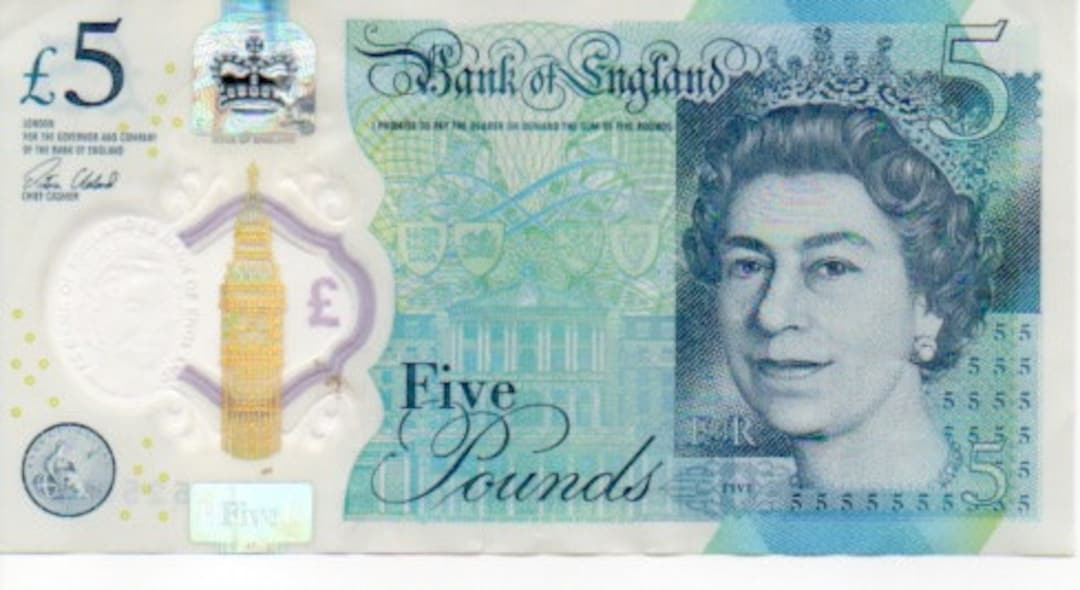 Five Pounds AA01 525062 Cleland 2016 EF Be132b - H1041 - Etsy