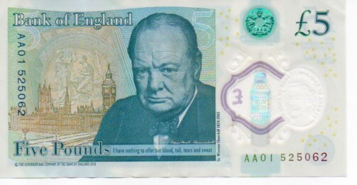 Five Pounds AA01 525062 Cleland 2016 EF Be132b - H1041 - Etsy