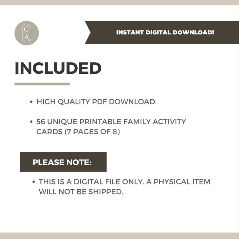 56 Family Activity Cards, Stay at Home Fun, Adventure Games, Rainy Day ...