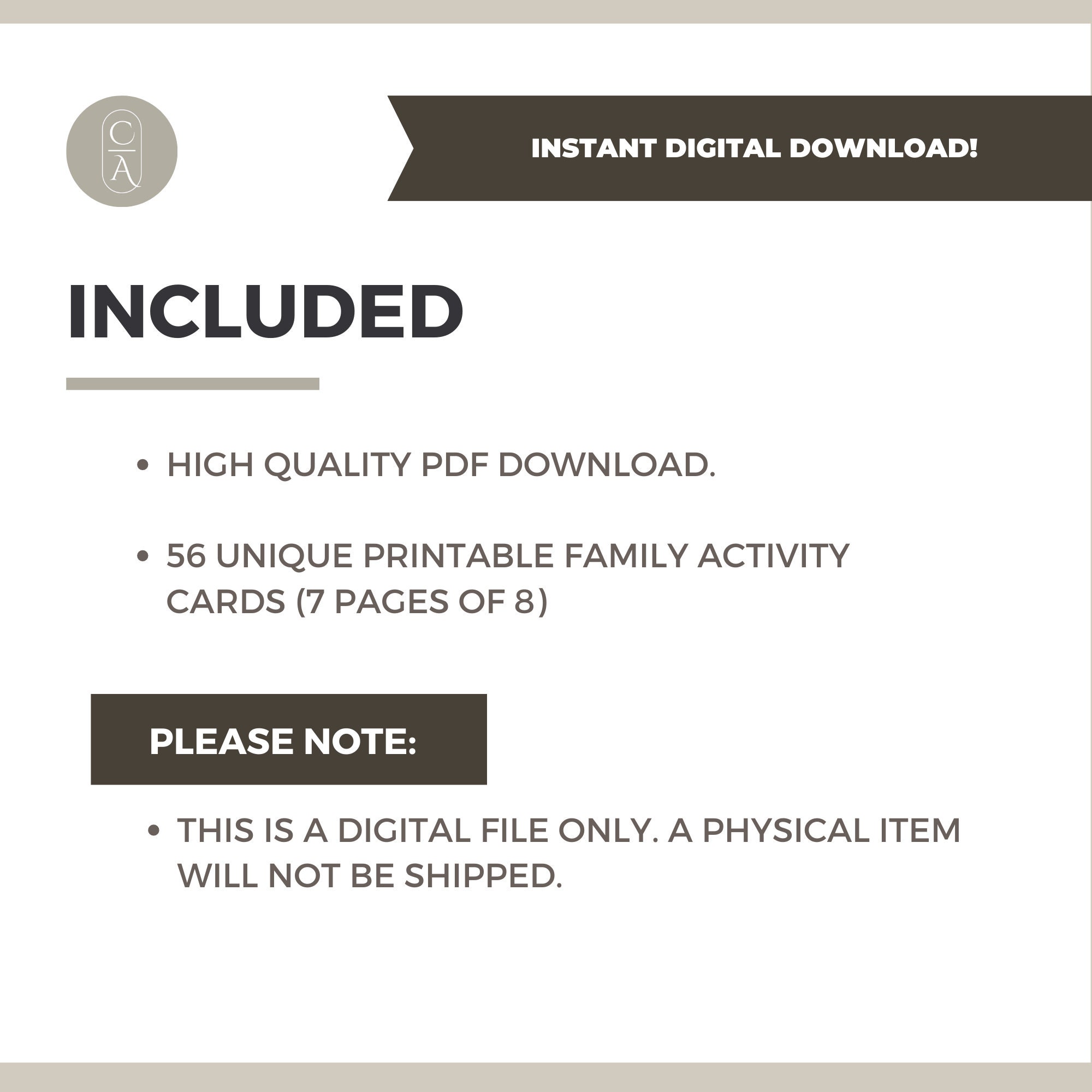 56 Family Activity Cards, Stay at Home Fun, Adventure Games, Rainy Day ...