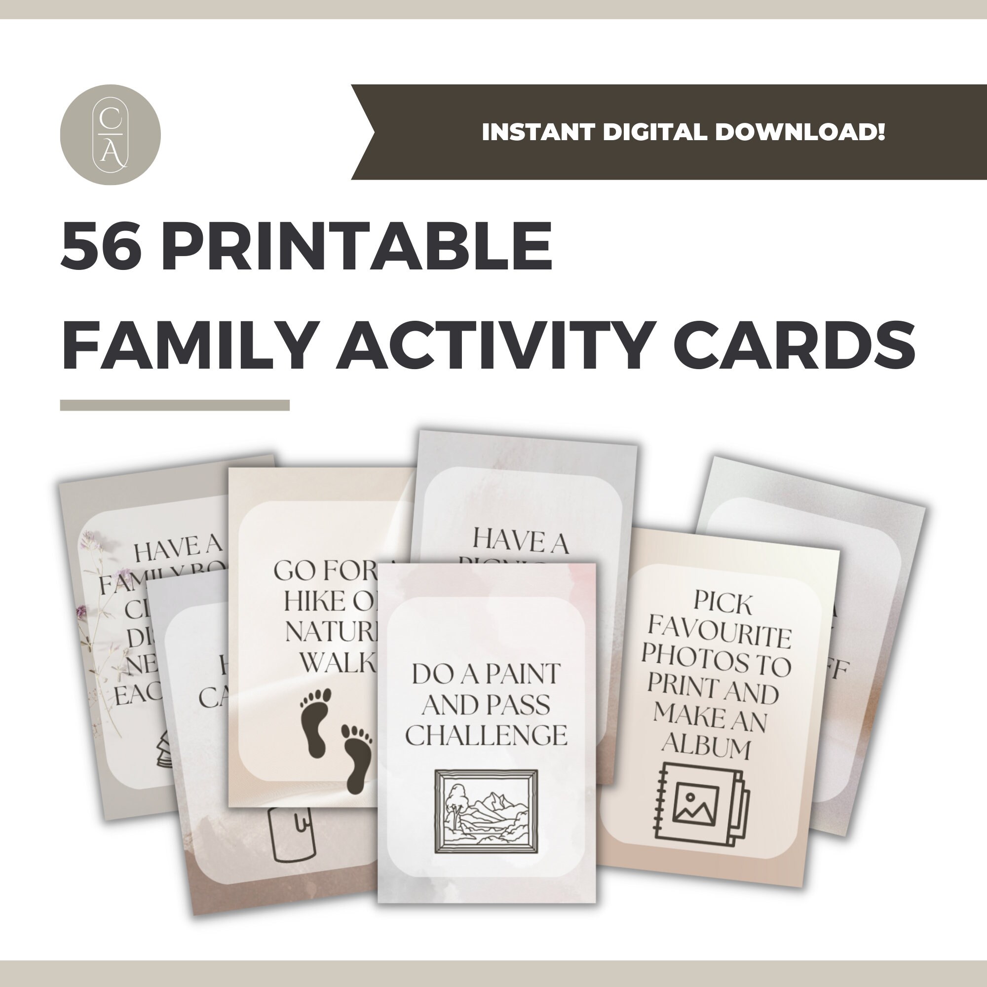 56 Family Activity Cards, Stay at Home Fun, Adventure Games, Rainy Day ...