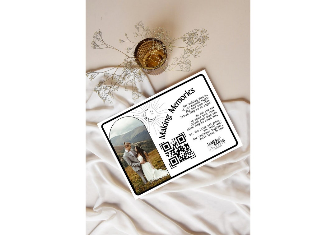QR Code Sign X2 - A4 Making Memories Photo (template) - Etsy