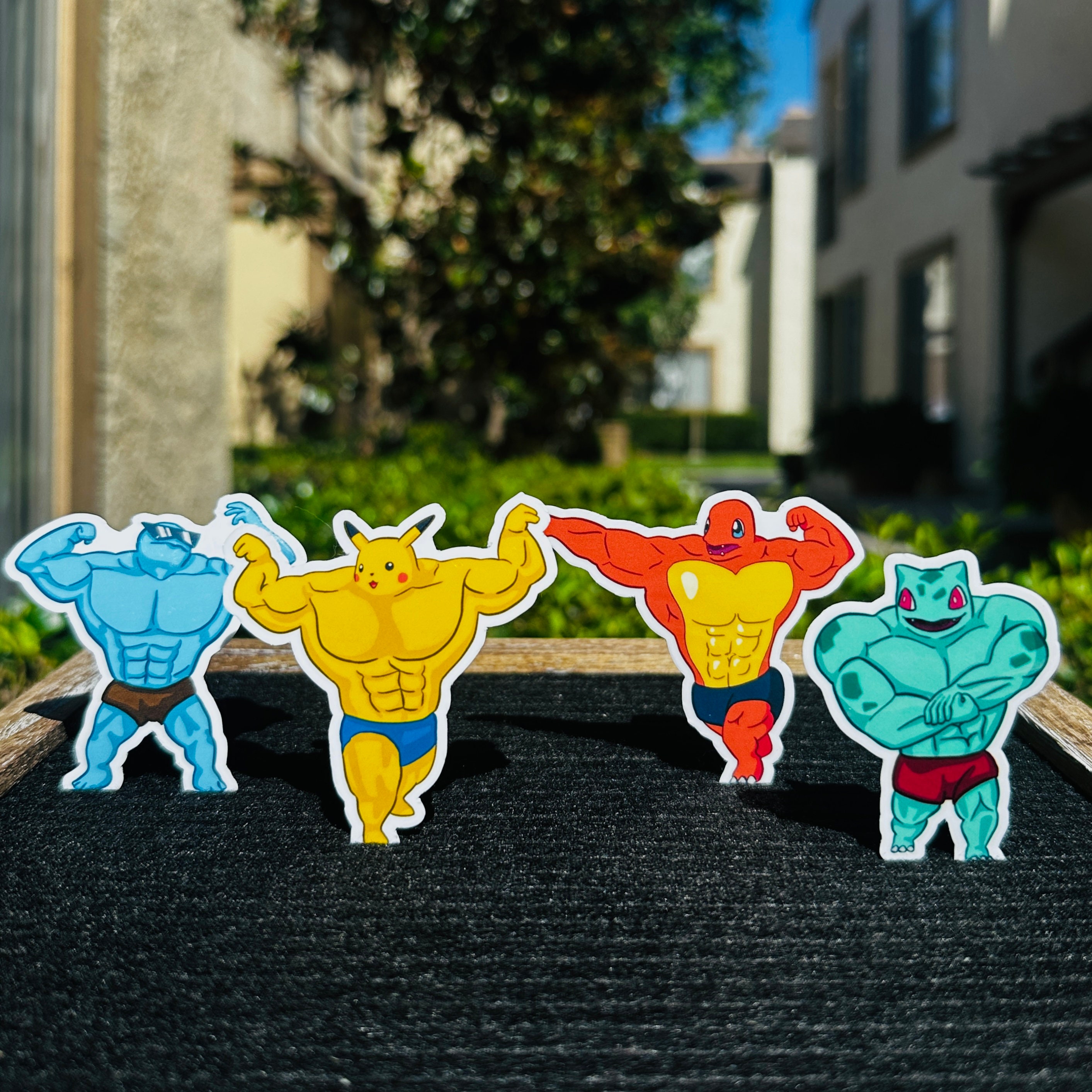 Buff P0kemon Vinyl Stickers 2D Drawings Based on the Buff Starters ...