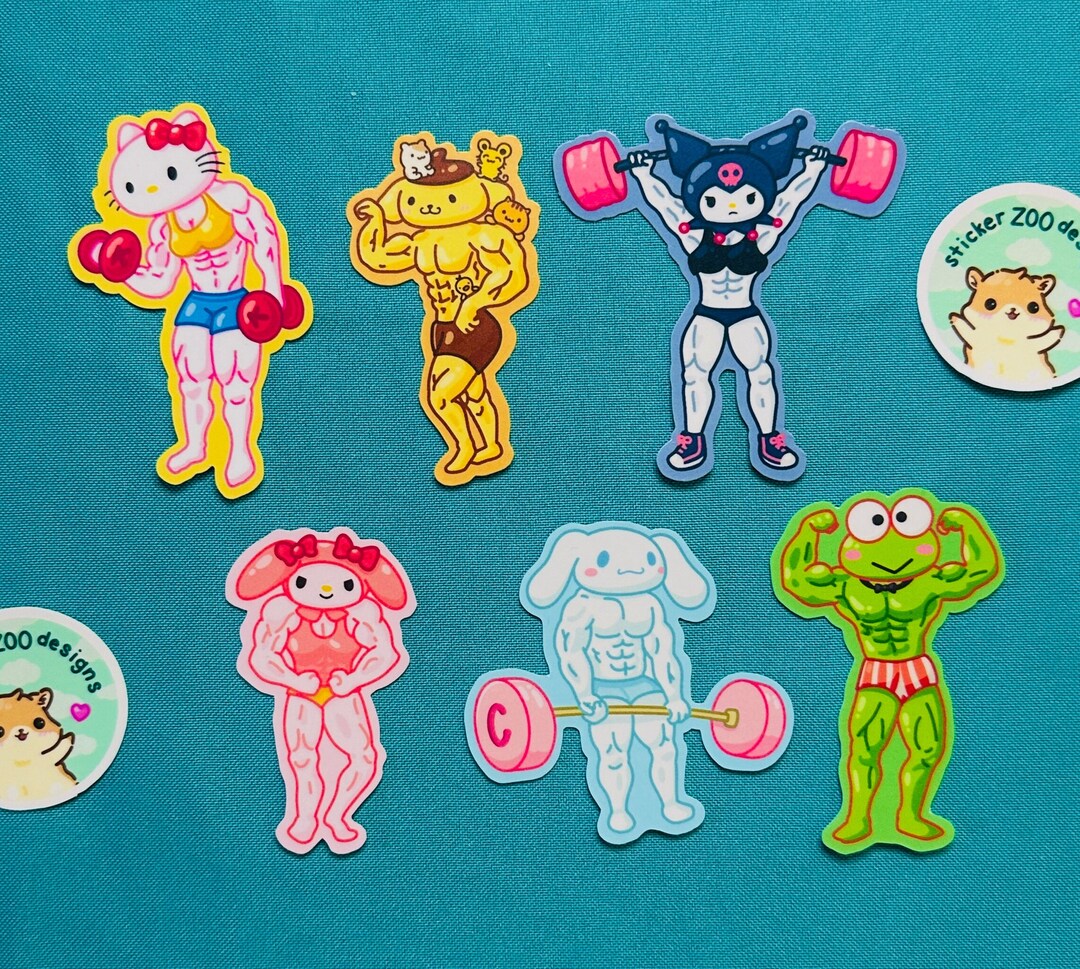 BUFF Sanro Vinyl STICKERS 2D Drawings Based on Buff CUTE Characters ...