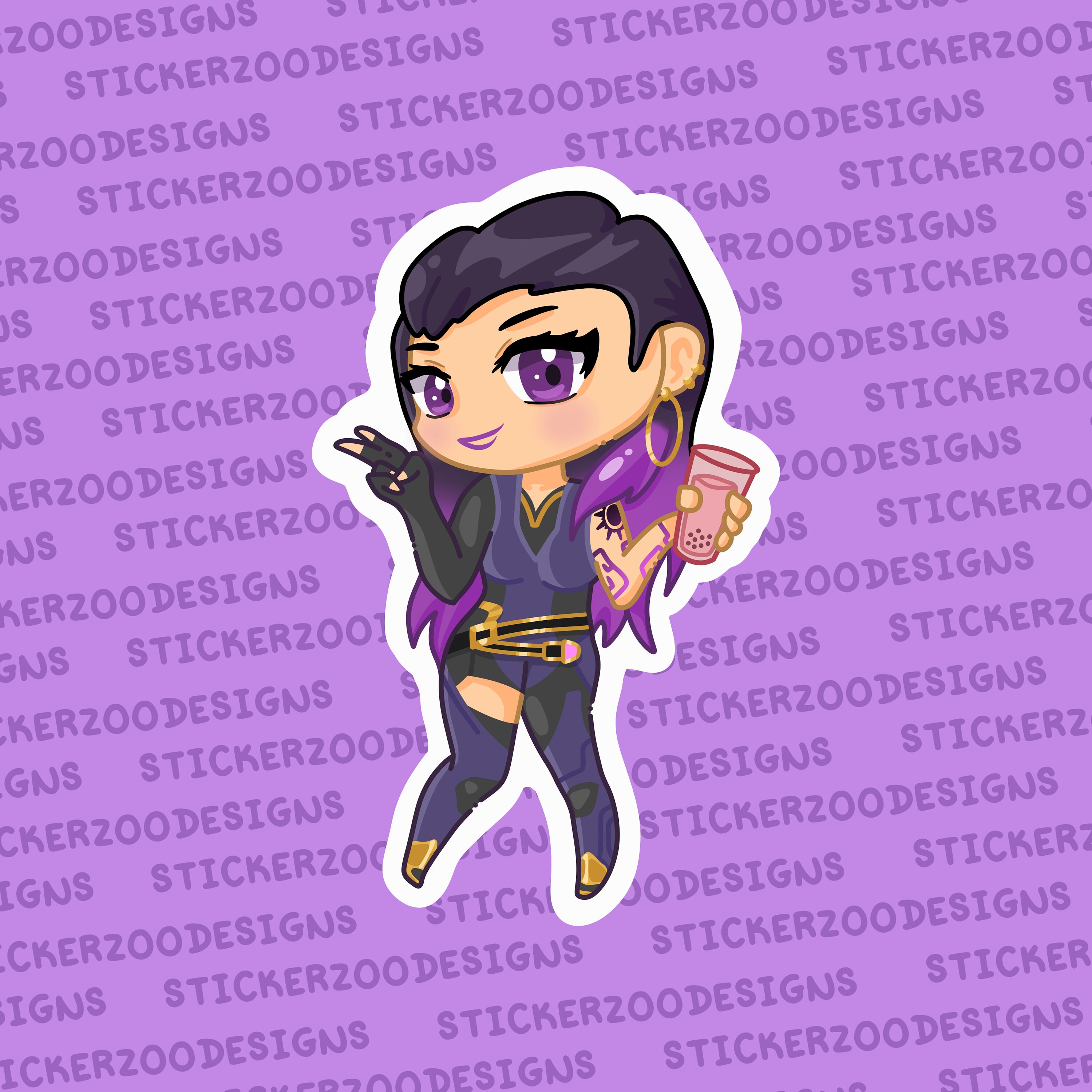 Valorant Agents Chibi Vinyl Stickers Waterproof Jett Reyna - Etsy