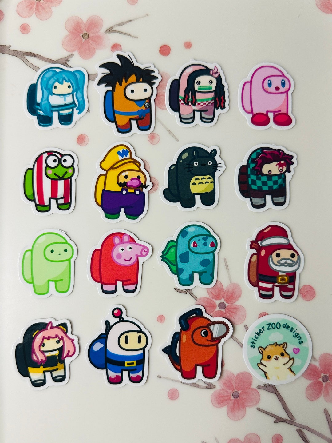 15 Pcs Among Us Variety Stickers Set E Waterproof Glossy Vinyl - Etsy