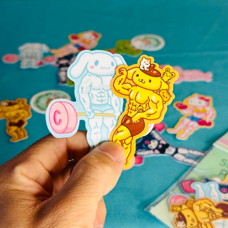 BUFF Sanro Vinyl STICKERS 2D Drawings Based on Buff CUTE Characters ...