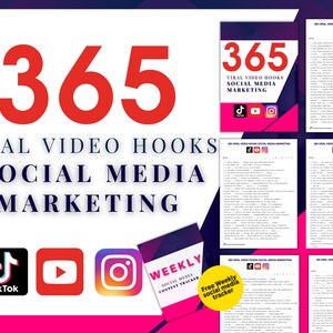 365 Instagram Template Viral Hooks, Full Year Content Planner Viral ...
