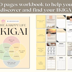 Ikigai Workbook Instant Download,ikigai Planner, Life Purpose Planner ...