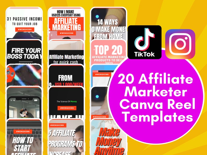 20 Instagram Reel Affilliate Marketer Templates for Reel Videos ...