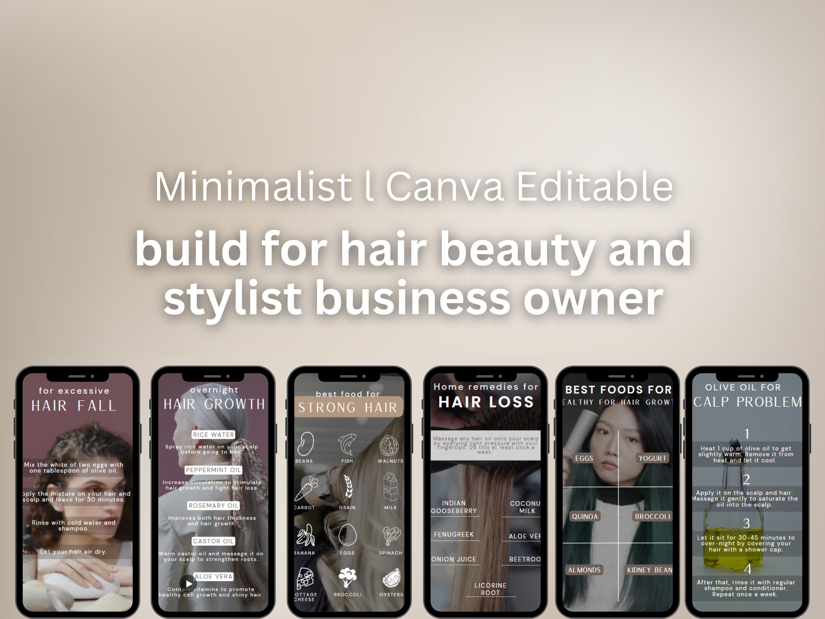 20 Hair Beauty and Hairstylist Video Reel Templates for Tiktok,reels ...