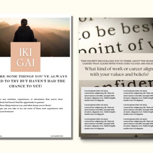 Ikigai Workbook Instant Download,ikigai Planner, Life Purpose Planner ...