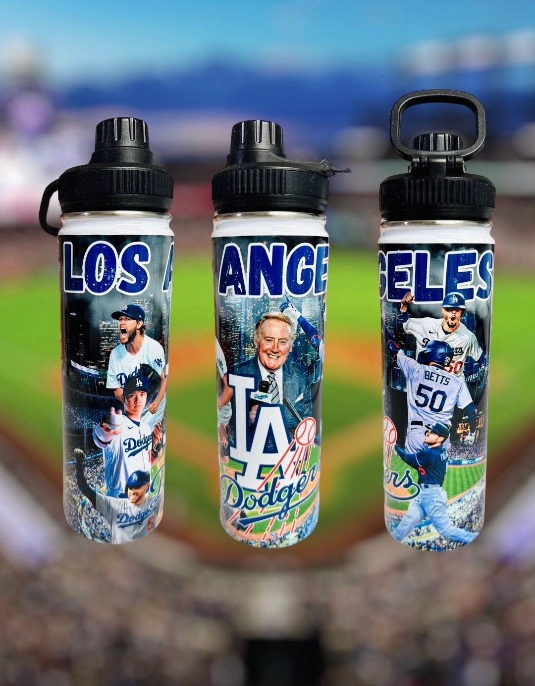 Dodgers Water Bottle, Baseball, Gift for Her, Gift for Him, Sports ...