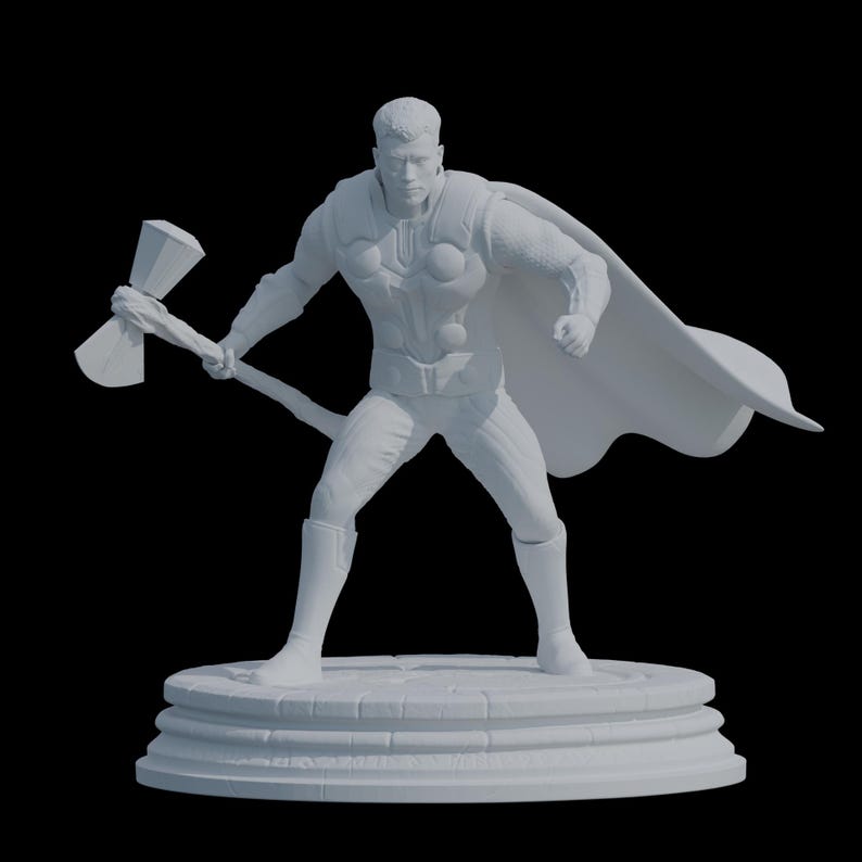 Thor STL File for 3D Printing - Avengers Infinity War Statue - Digital ...