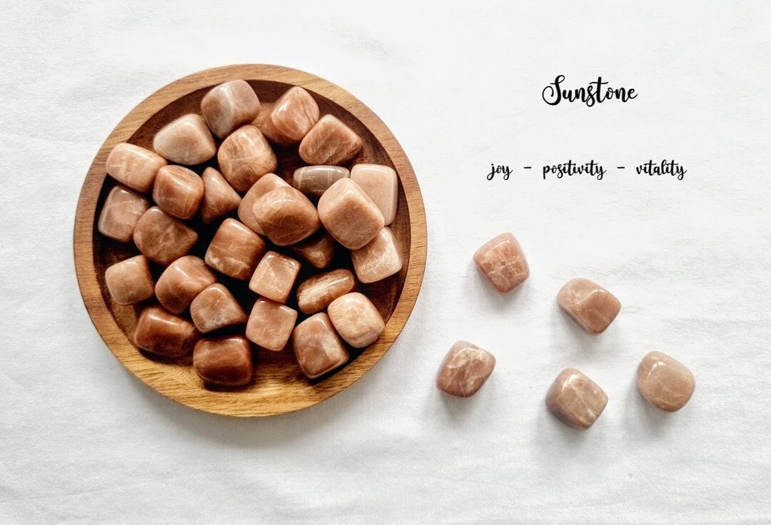 Sunstone Tumble Stone Sunstone Crystal Natural Sunstone Natural Crystals Sunstone Tumble ...