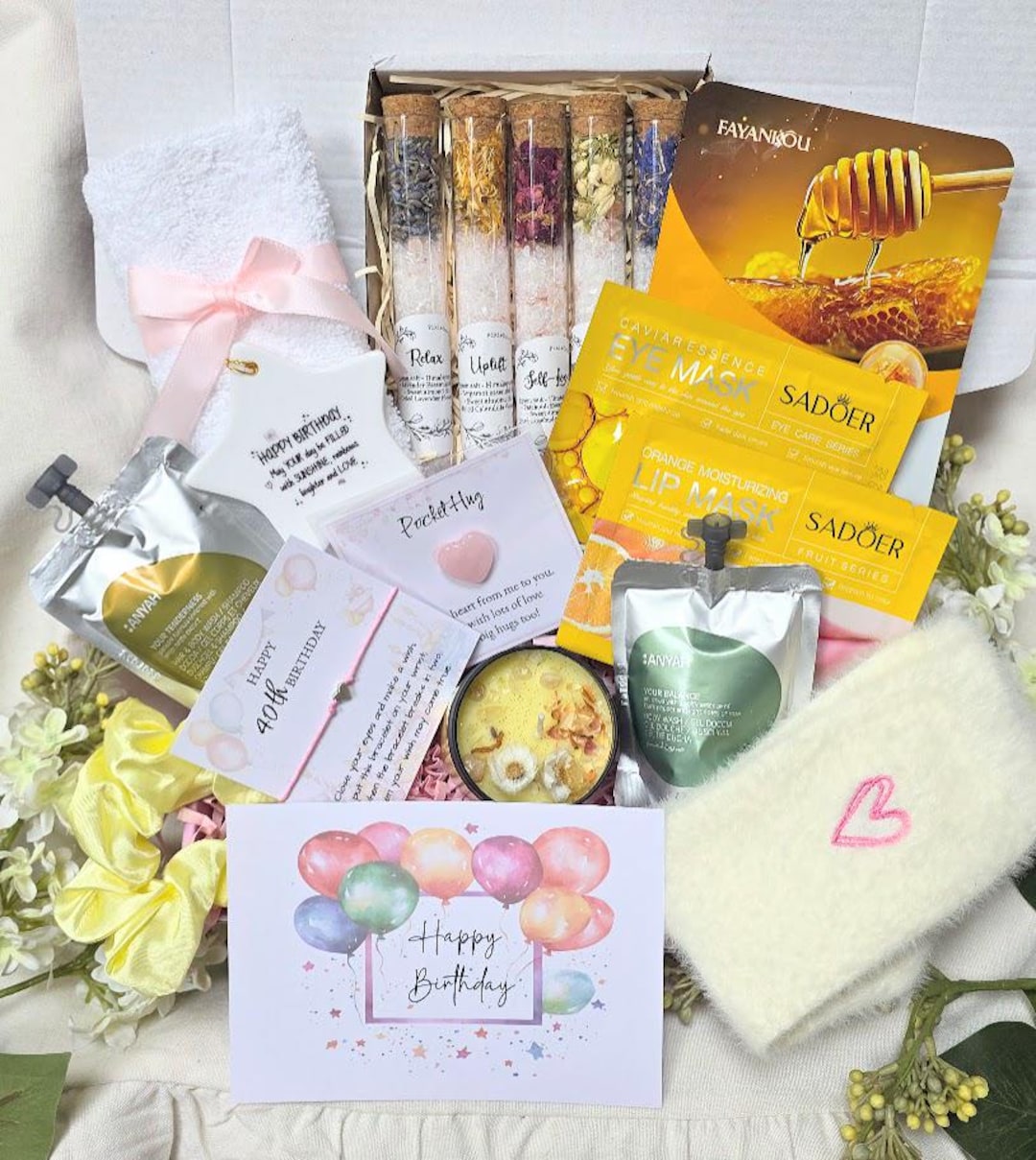 40th Birthday Gift Box - Pamper Hamper 40th Birthday Gift Birthday Gift ...