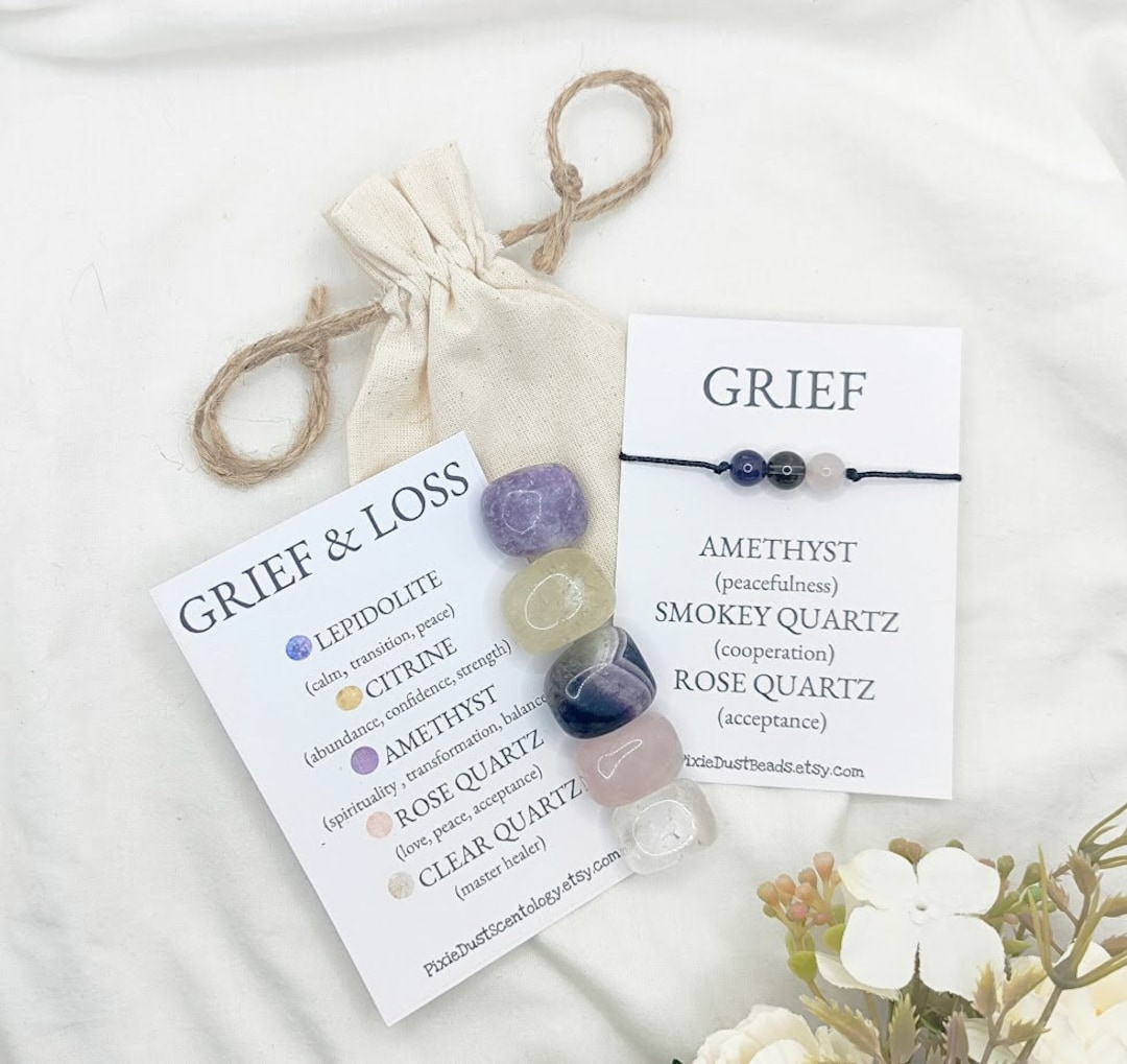 GRIEF Gift Set Crystals for Grief and Loss Crystal Set Grief Crystals ...