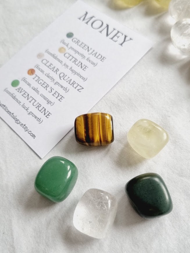 Crystals for Money Prosperity Gift Good Fortune Gift Abundance - Etsy