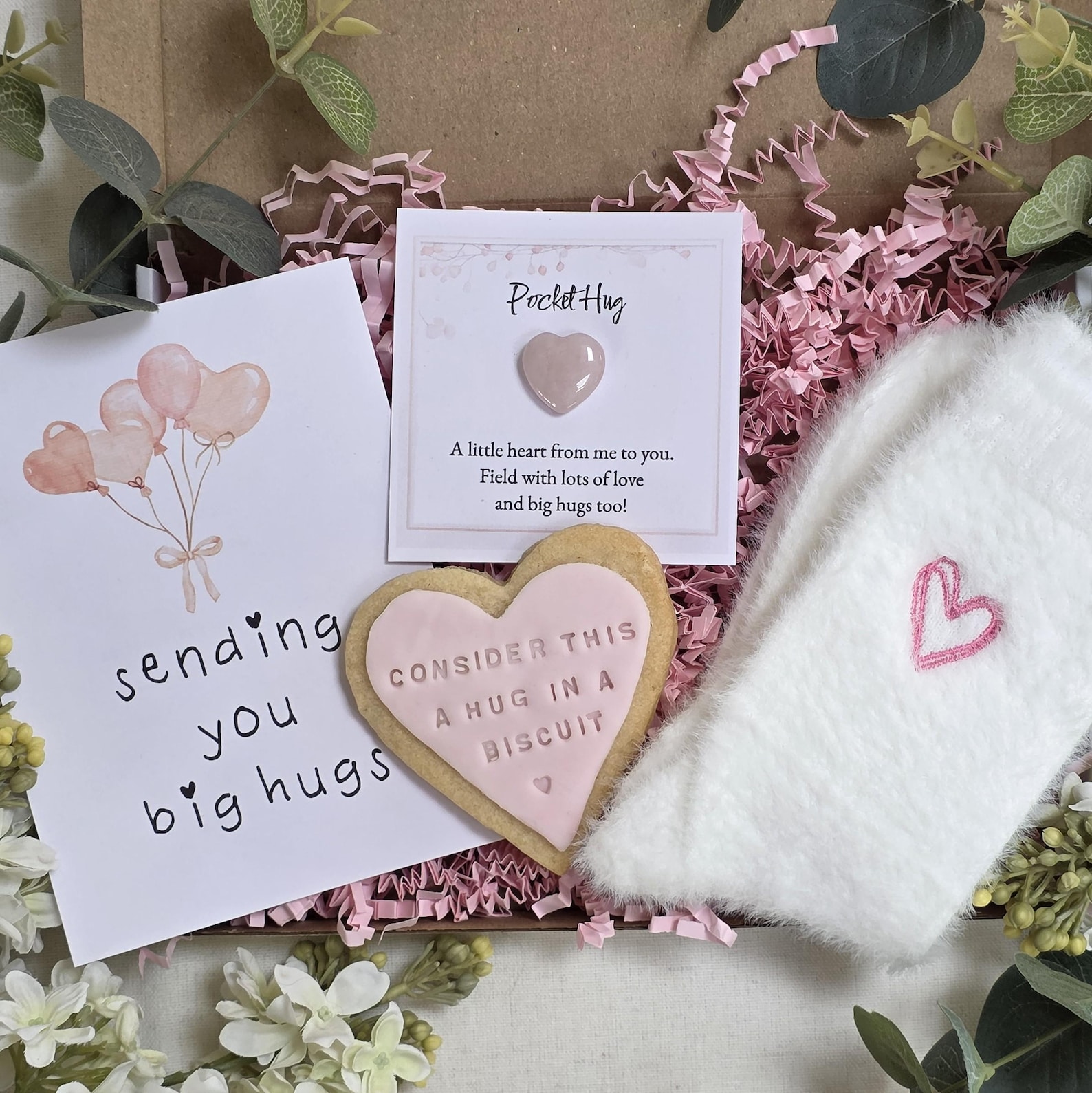 MINI HUG in a BOX - Personalised Gift Box Sending Hugs Birthday Gift ...