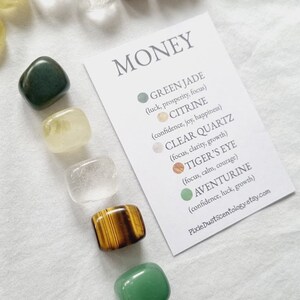 Crystals for Money Prosperity Gift Good Fortune Gift Abundance Gift ...