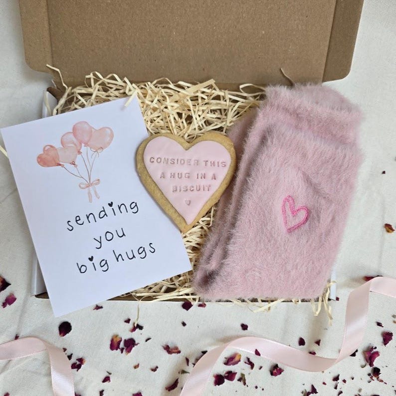 MINI HUG in a BOX - Personalised Gift Box Sending Hugs Birthday Gift ...