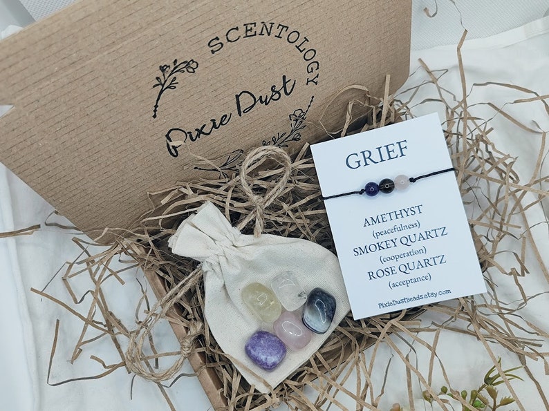 GRIEF Gift Set Crystals for Grief and Loss Crystal Set Grief Crystals ...