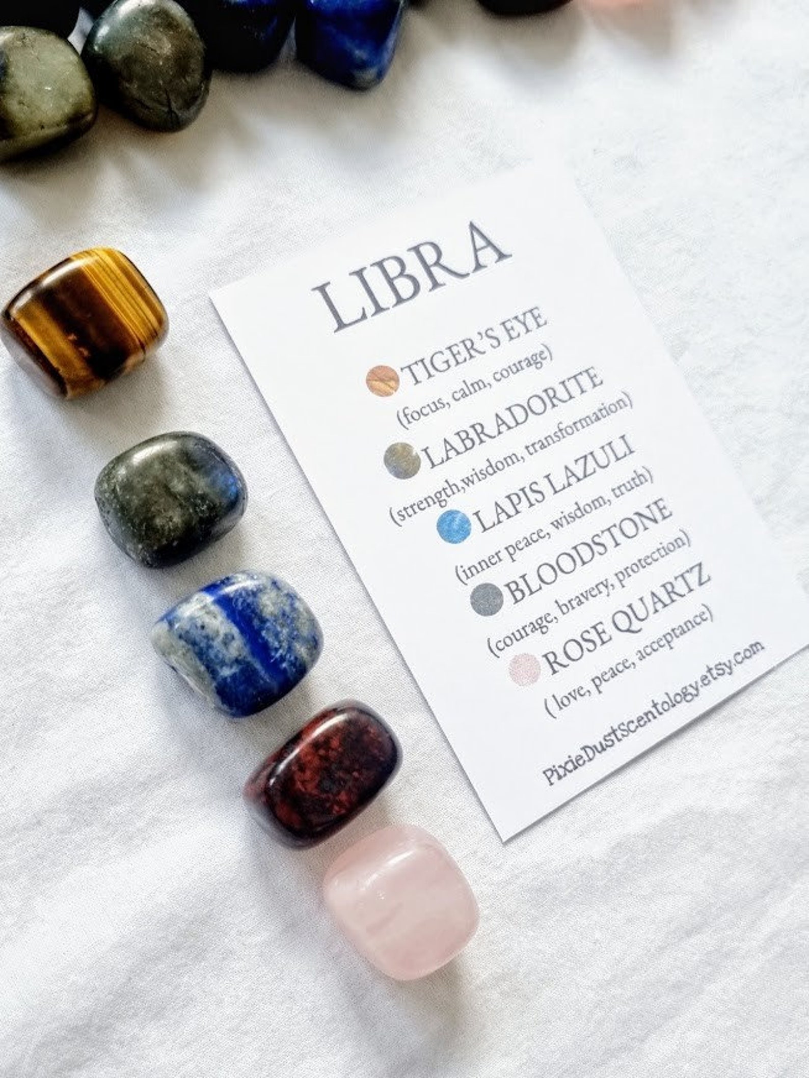 Crystals for Libra Libra Zodiac Libra Crystals Set Zodiac Gift Zodiac ...