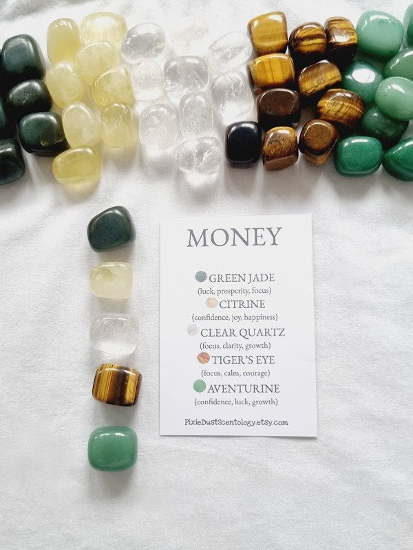 Crystals for Money Prosperity Gift Good Fortune Gift Abundance - Etsy