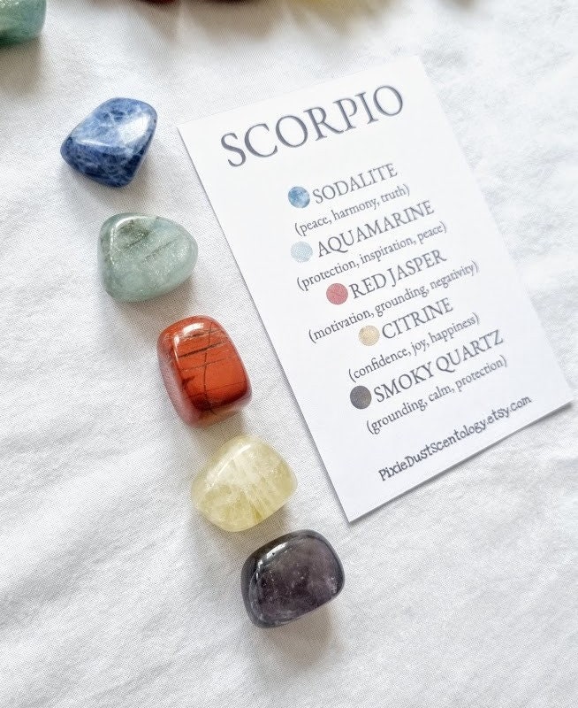 Zodiac Crystal Set 12 Zodiac Signs Crystal Set Astrology - Etsy