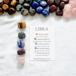Crystals for Libra Libra Zodiac Libra Crystals Set Zodiac Gift Zodiac ...